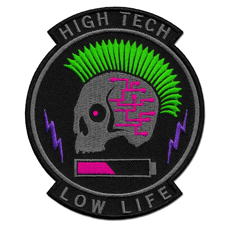 High Tech Low Life Patch NEON – Bird Ov Prey